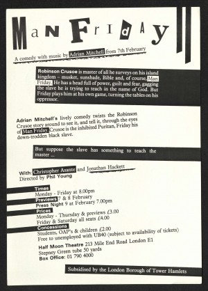 Man Friday (1983) : Stages of Half Moon