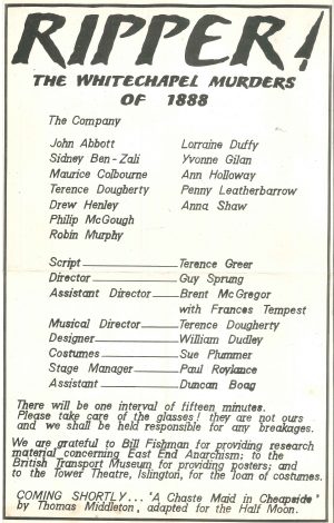 Ripper! (1973) : Stages of Half Moon